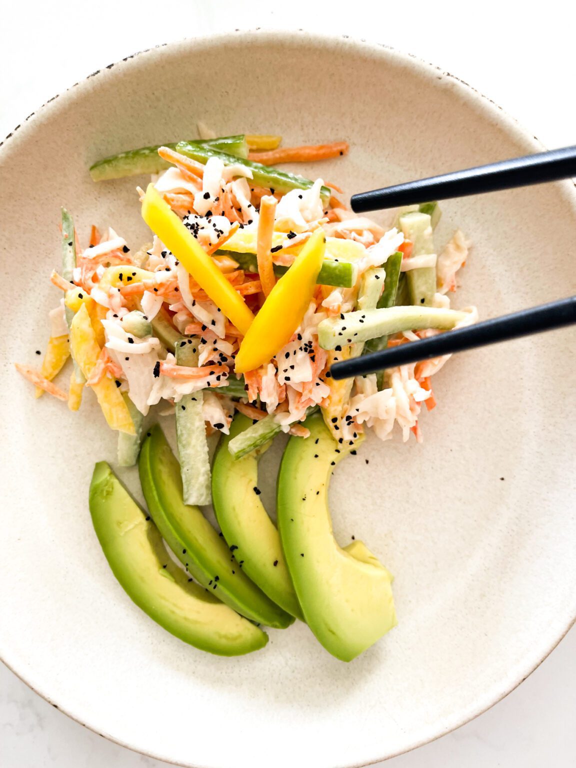 Crab and Mango Kani Salad - TastyAZ