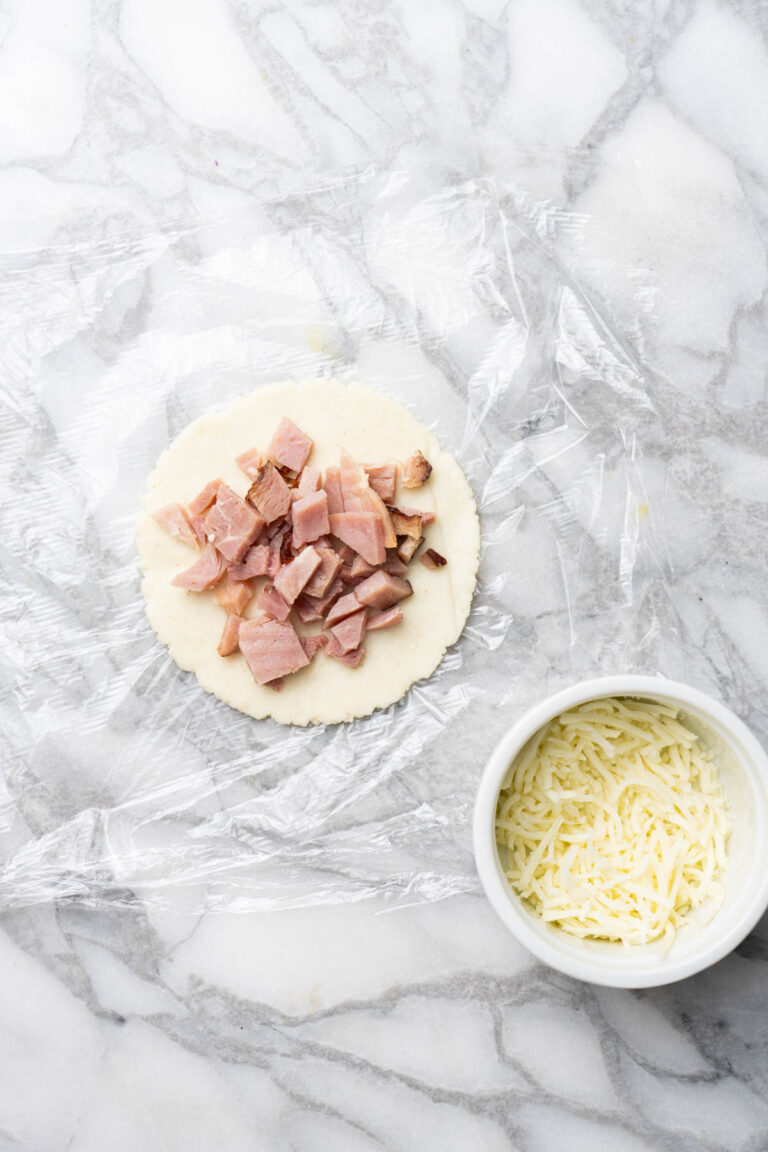 Ham and cheese Colombian Arepas - TastyAZ